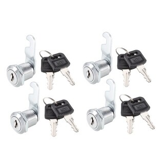 Cam Lock 20mm Cylinder Length for Max 1/2-inch Thick Panel 4Pcs - 20mm ...
