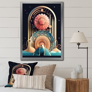 Designart "Future Minimalism Bodhi Enlightenment" Modern Geometric ...