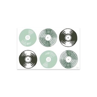 Six Vinyl Records Print On Acrylic Glass by Statement Goods - Bed Bath ...