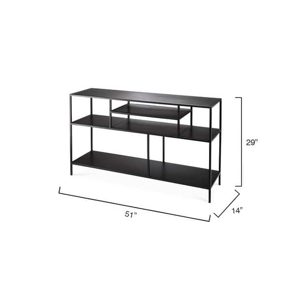 Jamie Young Element Shelved Console Iron Table - Bed Bath & Beyond ...