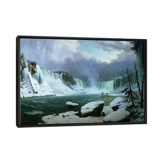iCanvas "Niagara Falls " by Hippolyte Victor Valentin Sebron Framed ...