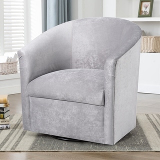 Polyester Swivel Chair No Assembly Required - Bed Bath & Beyond - 36874400