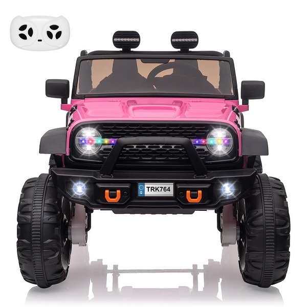 24V Kids Ride on Car, 6 Wheels Battery Powered Tractor for 3-8 Yrs Old ...