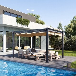 10'x10'/12'x10'/20'x10' Outdoor Pergola - Bed Bath & Beyond - 41280769