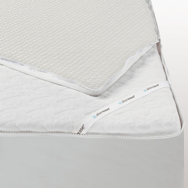 AllerEase Platinum Zip-Off Top Allergy Mattress Protector - White - Bed Bath & Beyond - 22160014