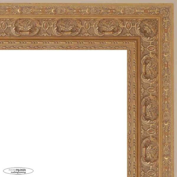 14x17 Ornate Gold Complete Wood Picture Frame with UV Acrylic, Foam ...
