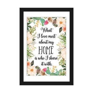 iCanvas "What I Love Most About My Home Is Who I Share It With" by Eden ...