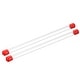 Clear Rigid Tube Plastic Tubing with Red Cap 7mmx8mm/0.28"x0.31", 2 Set ...