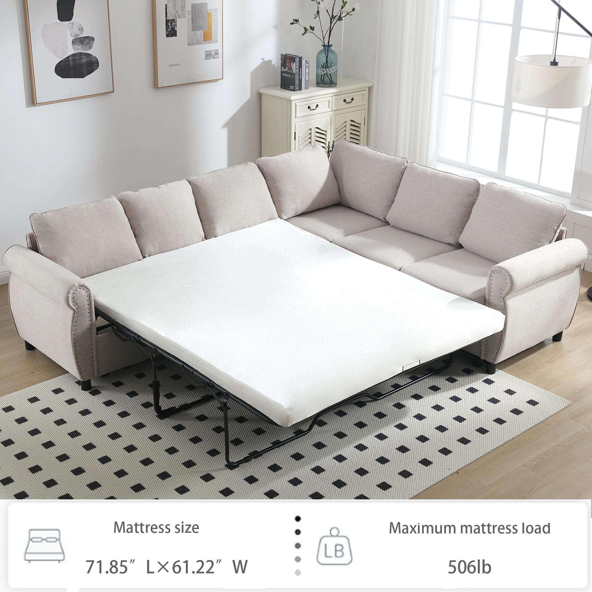 Big sectional couch with pull out bed store