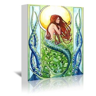 Americanflat - 8" x 10" Kelp Forest Mermaid by Sam Nagel Wrapped Canvas ...