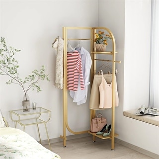 Corner Gold Metal Clothing Racks - Bed Bath & Beyond - 40792483