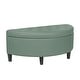 Adeco Half Moon Storage Ottoman Semi Circle Bench - Bed Bath & Beyond ...