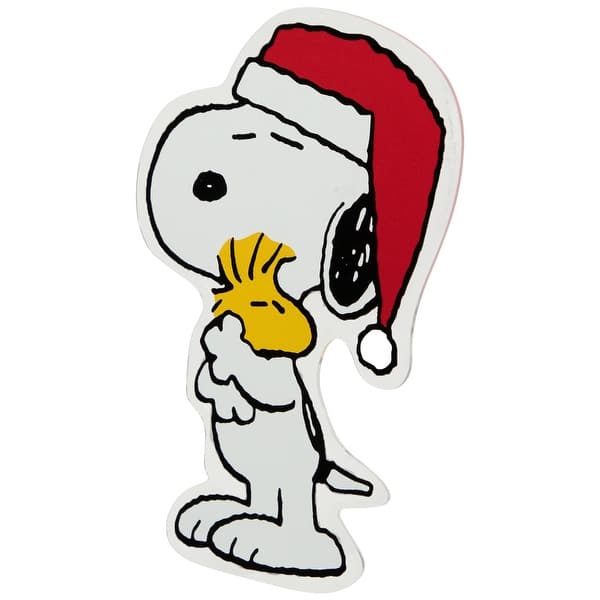 Peanuts Snoopy Hugs Woodstock Double Sided Window Cling Decor - On Sale ...