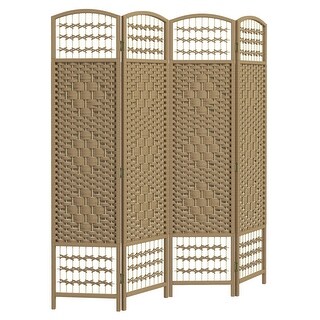 Freestanding Folding 4 Panel Privacy Screen - Bed Bath & Beyond - 39636785