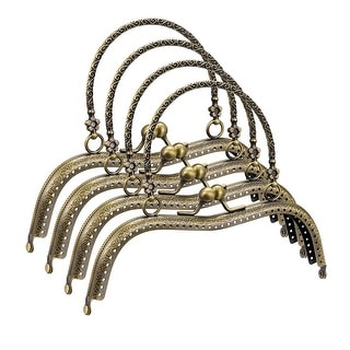 Metal Purse Frames, 7.5" 4Pcs Kiss Lock Clasp Frame for Coin Bags DIY ...