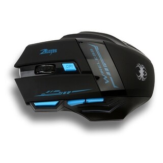Zelotes 2.4G Wireless Gaming Mice Mouse LED 7D Optical 2400DPI for PC ...