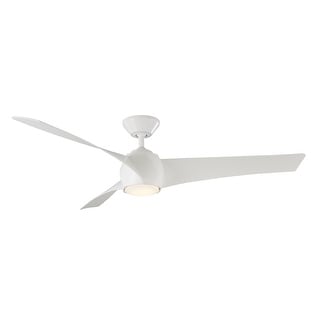 Twirl Indoor and Outdoor 3-Blade Smart Ceiling Fan 58in 3000K LED Light ...