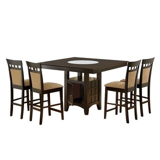 Square Counter Height Dining Set in Cappuccino - Bed Bath & Beyond ...