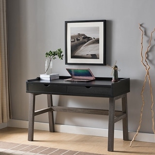 Desk Distressed Grey & Black，office table，stylish and durable, high ...
