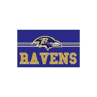 28 in. x 16 in. Embossed Mat, Cross Hatch, Baltimore Ravens - Bed Bath ...