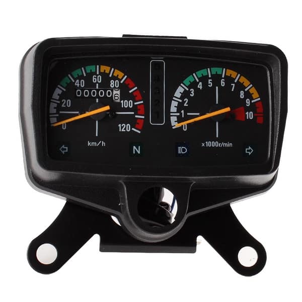 0-120km/h Analog Tachometer Odometer Speedometer Gauge for Motorcycle ...