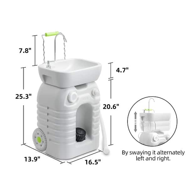 Moasis Portable Outdoor Camping Sink 45 L Handwashing Station with ...