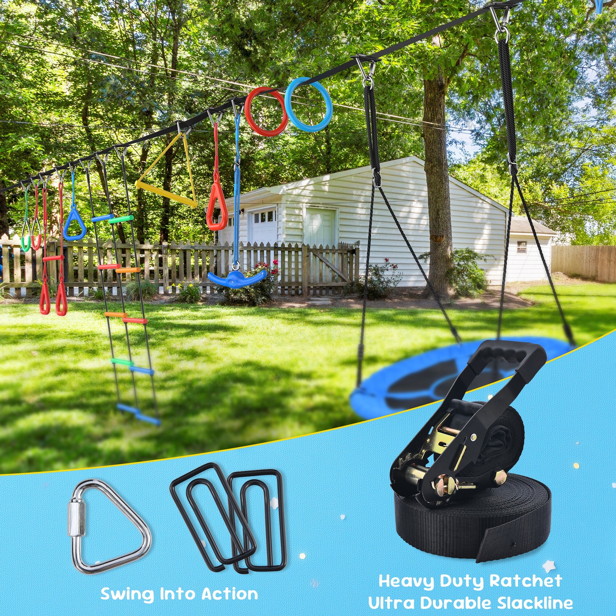 chimp doing ninja warrior course