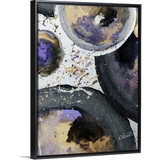 "Nebulous" Black Float Frame Canvas Art - Bed Bath & Beyond - 30227191