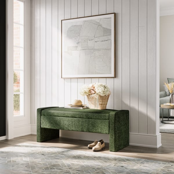 Upholstered Padded Storage Bench by Jofran - On Sale - Bed Bath ...