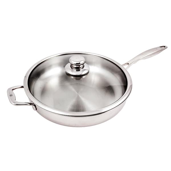 Swiss Diamond 32cm 5L (12.5 Inch 5.3 Quart) Premium Clad Stainless ...