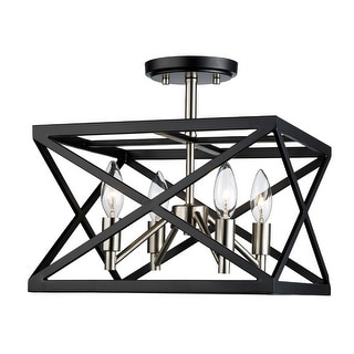 Trans Globe Lighting 71054 Ackerman 4 Light 13" Wide Semi-Flush - Bed ...