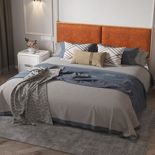 Modern Platform Bed Classic steamed bread shaped backrest, metal frame ...