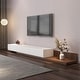 Modern Extendable TV Stand, Solid Wood Media Console for Up to 100 Inch ...