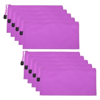 10pcs Waterproof Zipper File Bags, A6 Document Holders for Office - Bed ...