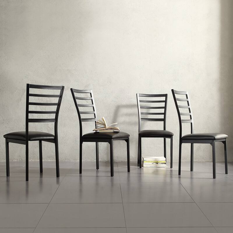 Darcy II Espresso Contoured Metal Dining Chairs (Set of 4) by iNSPIRE Q ...