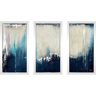"Navy Blue Illusion I" by Patricia Pinto 3 Piece Print on Acrylic - Bed ...