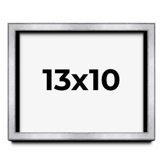 13x10 Shadow Box Frame Silver | 1.375 Inches Deep Real Wood - Bed Bath ...