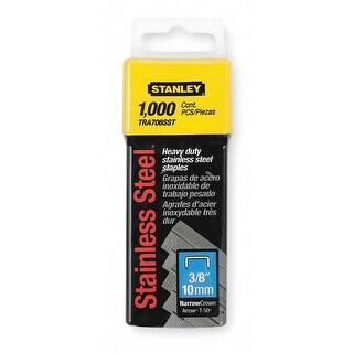 Stanley Narrow Staples,SS,7/16x3/8,PK1000 TRA706SST - 1 Each - Bed Bath ...