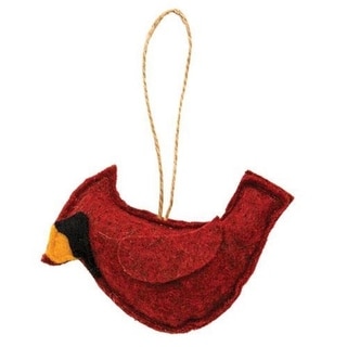 Felt Cardinal Ornament - 3" high by 3.5" wide by .75" deep. - Bed Bath ...