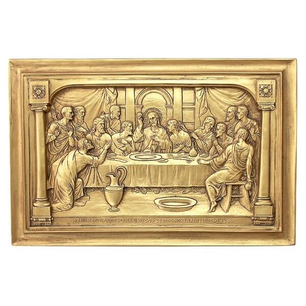 Design Toscano Jesus and the ApostlesLast Supper Wall Sculpture - Bed ...