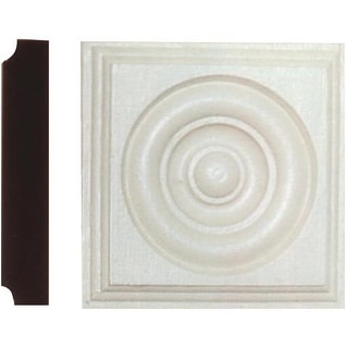 House of Fara 1-1/8X5-1/2 Mdf Rosette R55MDF Unit: EACH Contains 10 per ...