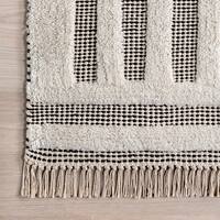 Emily Henderson x Rugs USA Rowena Checked Wool Area Rug - Bed Bath ...