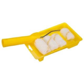 6Pcs Paint Roller Kit, 2Inch Acrylic Rollers, Tray, 26cm Length Frame ...