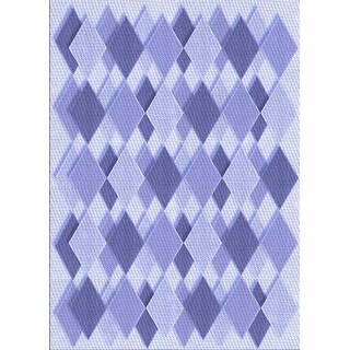 Ahgly Company Machine Washable Transitional Periwinkle Purple Area Rugs ...