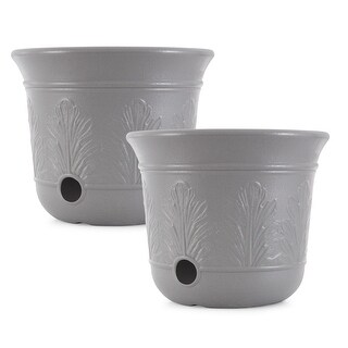 Suncast 300-Foot Heavy Duty 5-Gallon Decorative Garden Hose Pot, Gray ...