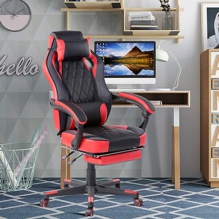 BURGENDY RED Racing Office Chair - Bed Bath & Beyond - 34476172