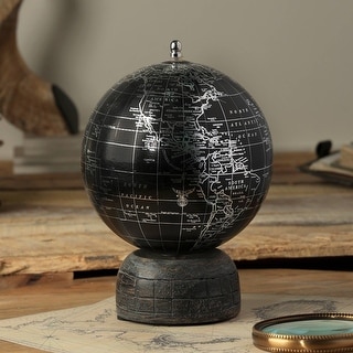 Expobazaar Handcrafted Mango Wood Globe - Decorative Earth Globe with ...