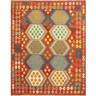 Flatweave Omar Red/Ivory Rug - 5'8" x 7'11" - Bed Bath & Beyond - 40842577