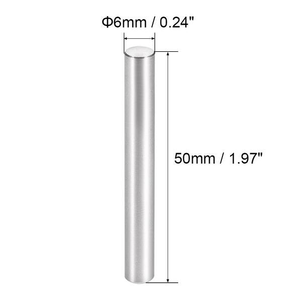 5Pcs 6x 50mm Dowel Pin 304 Stainless Steel Cylindrical Shelf Support ...
