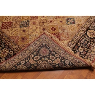 Hand Knotted Multi Panel Persian Rug Beige,Brown Persian Oriental Area ...
